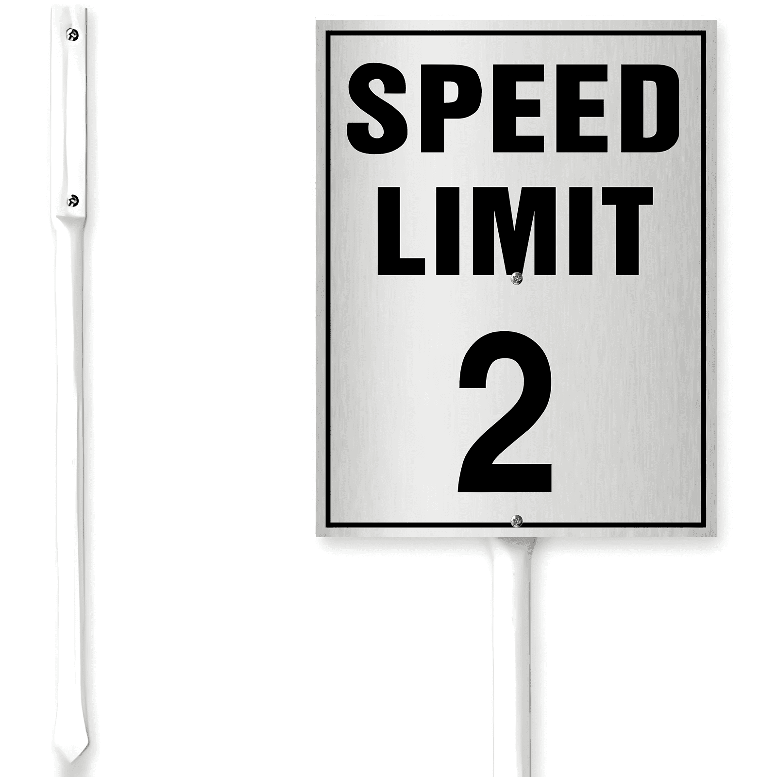 Kurmntregon Speed Limit Sign With Stake Speed Limit Signs 2 Mph 320 ...