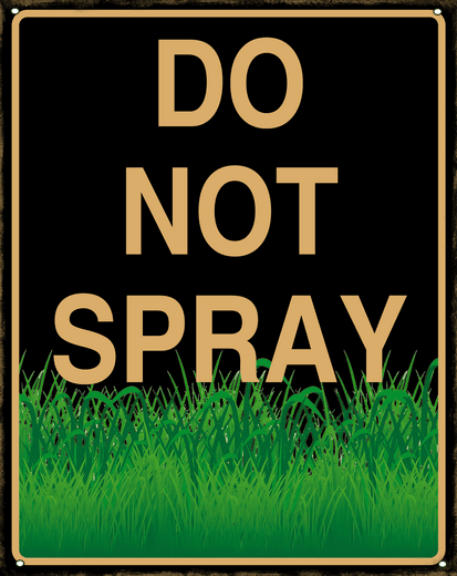 Kurmntregon Do Not Spray Aluminum Sign No Spray Zone Garden Business ...