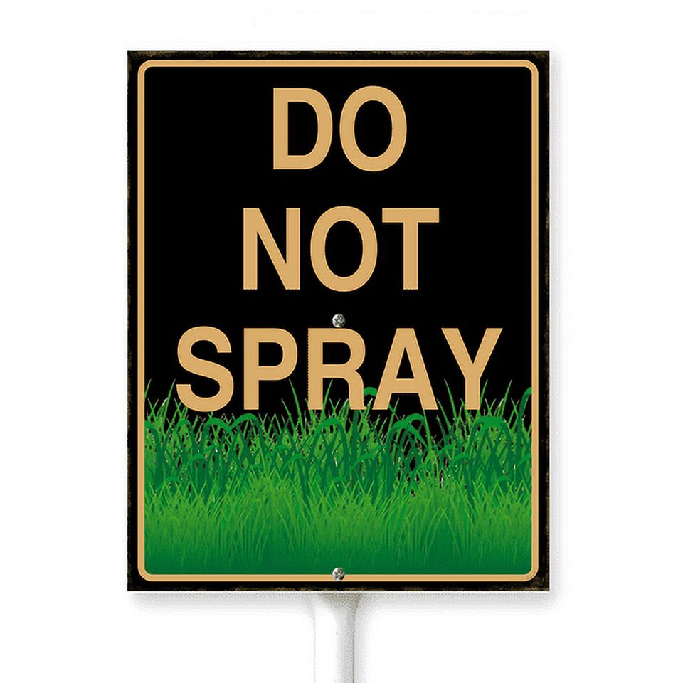 Kurmntregon Do Not Spray Yard Sign With Stake No Spray Zone ...