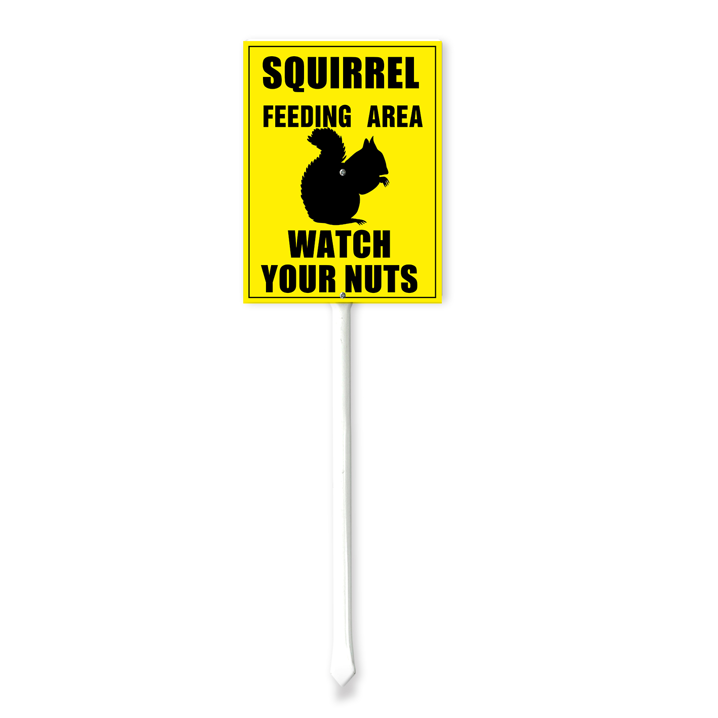 Kurmntregon Squirrel Sign With Stake Squirrel Feeding Area Watch Your ...
