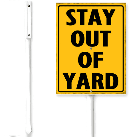 Kurmntregon Stay Out Of Yard Sign With Stake Slow Down Traffic Road ...