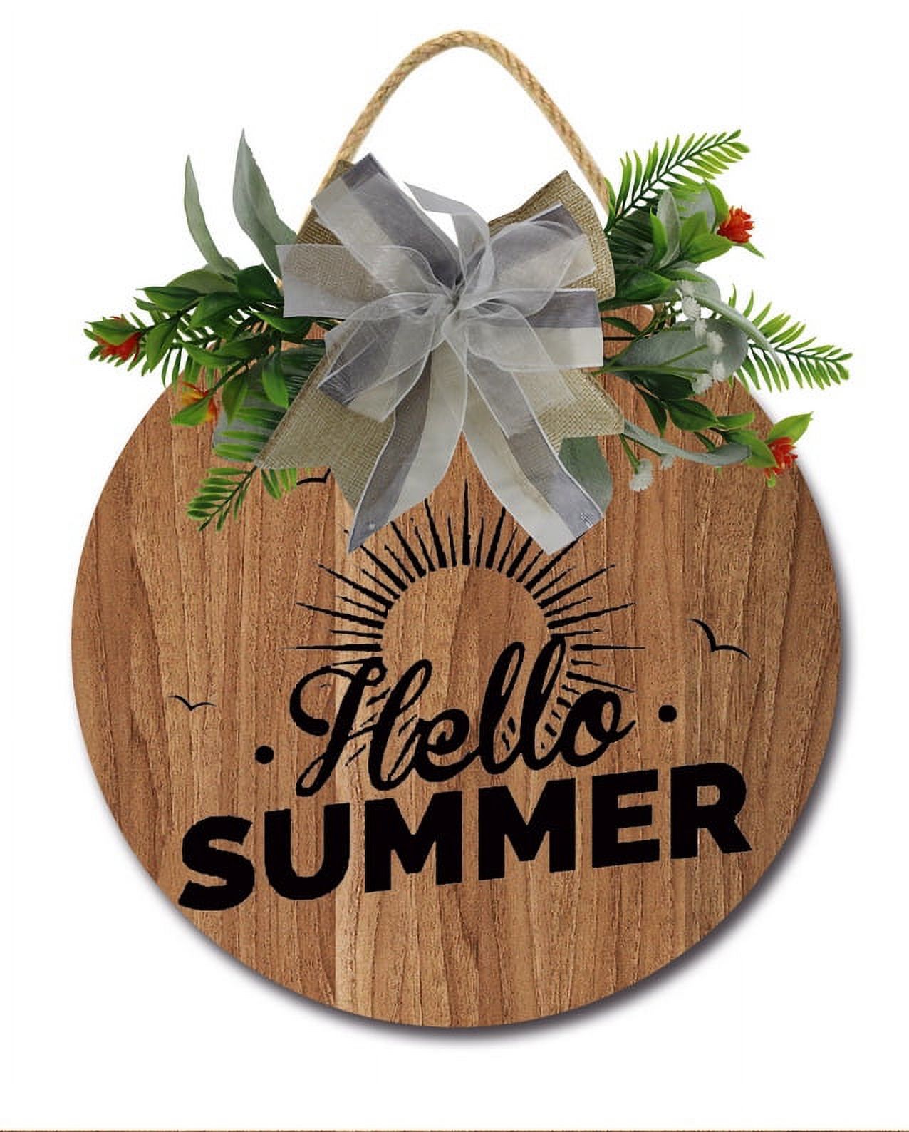 Kurmntregon Summer Sign Decor Style 30 Summer Welcome Door Hanger Sign ...