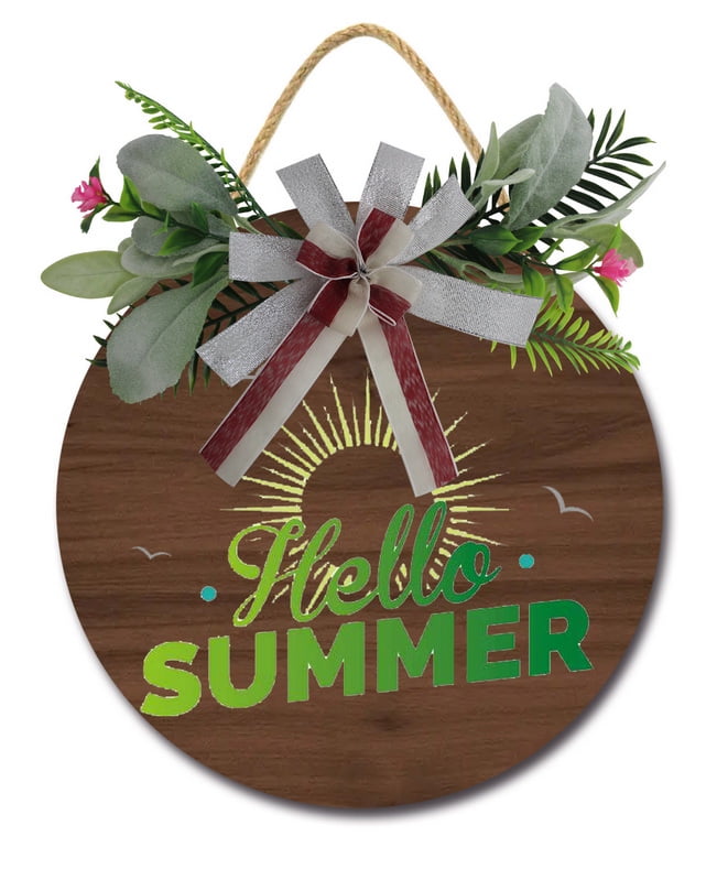 Kurmntregon Summer Signs For Home Decor Design 111 Hello Summer Yard ...