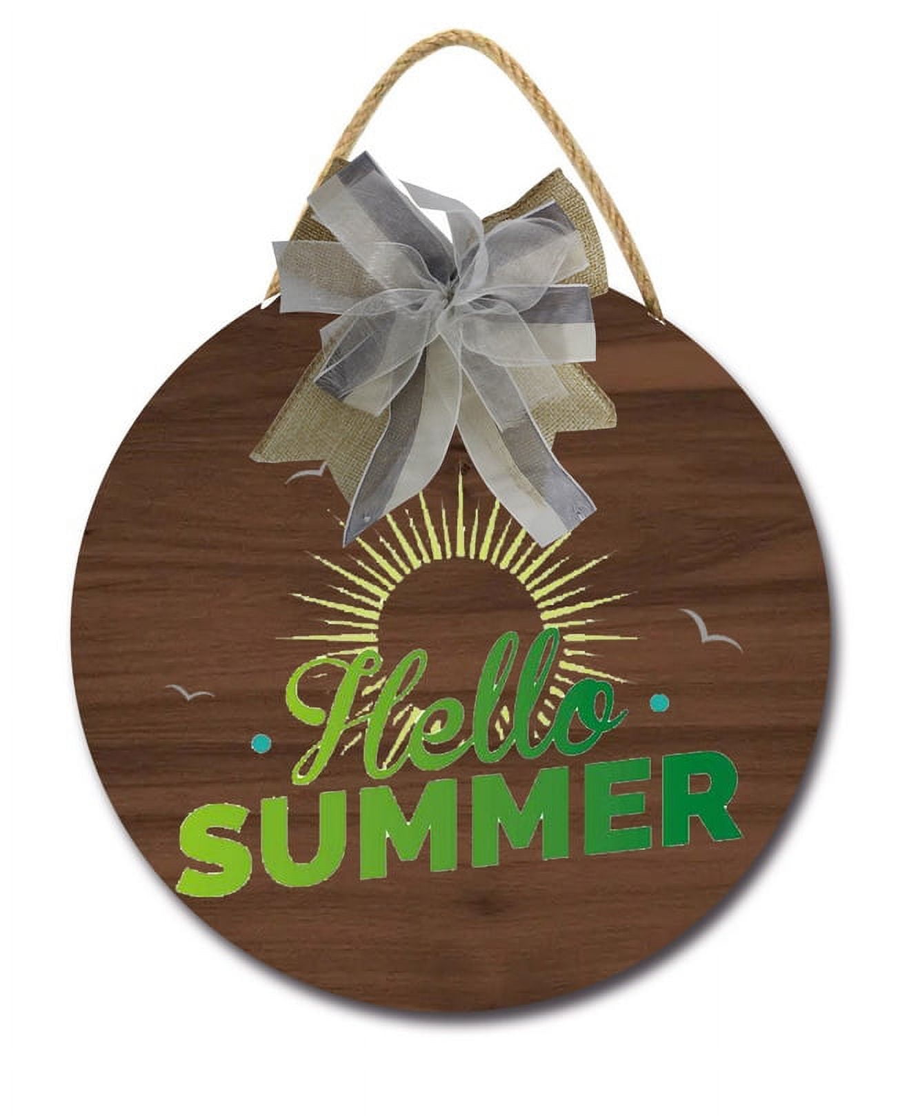 Kurmntregon Summer Signs Outdoor Design 90 Hello Summer Yard Sign ...