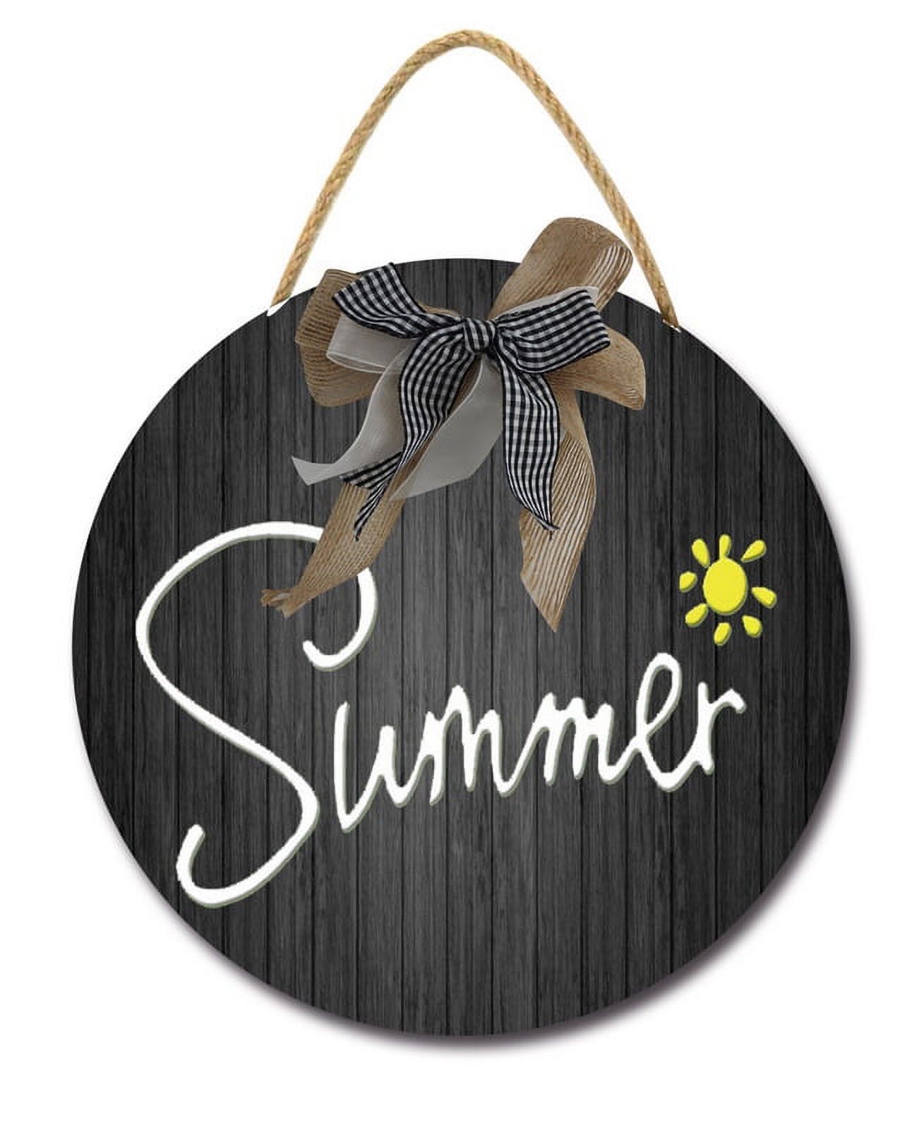 Kurmntregon Summer Signs Wooden Style 16 Hello Winter Spring Summer ...