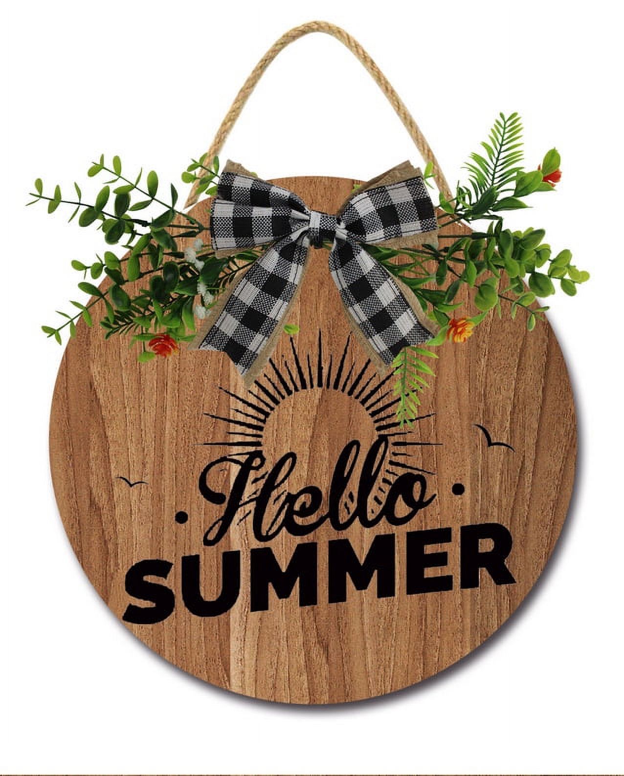 Kurmntregon Summer Wooden Sign Style 24 Summer Signs For Wreaths Porch ...