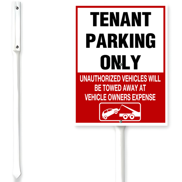 Kurmntregon Tenant Parking Only Sign With Stake Reserved Parking Sign ...