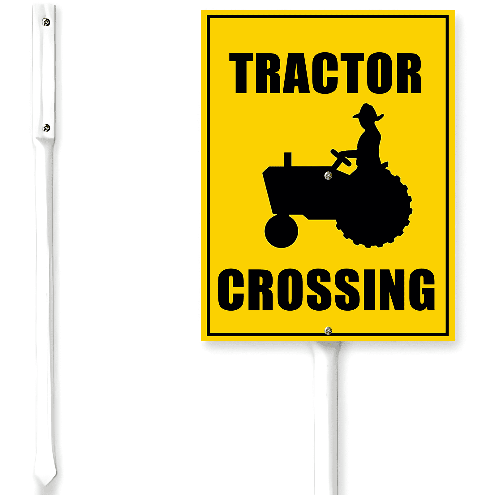Kurmntregon Tractor Crossing Sign With Stake Slow Down Sign For ...