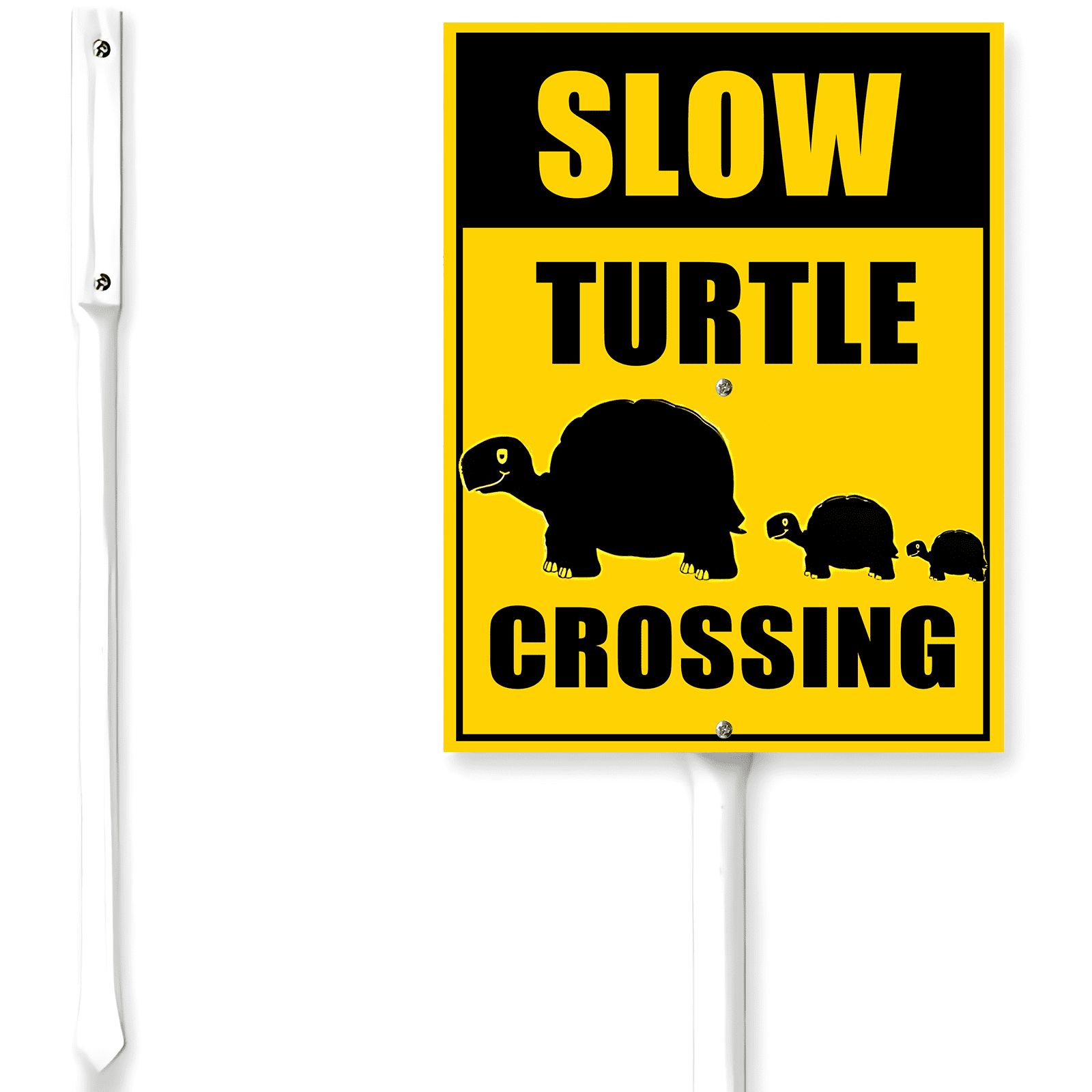 Kurmntregon Turtle Crossing Sign With Stake Slow Down Sign For ...