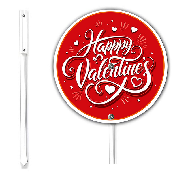 Kurmntregon Valentine's Day Yard Sign With Stake Valentine's Day Lawn ...