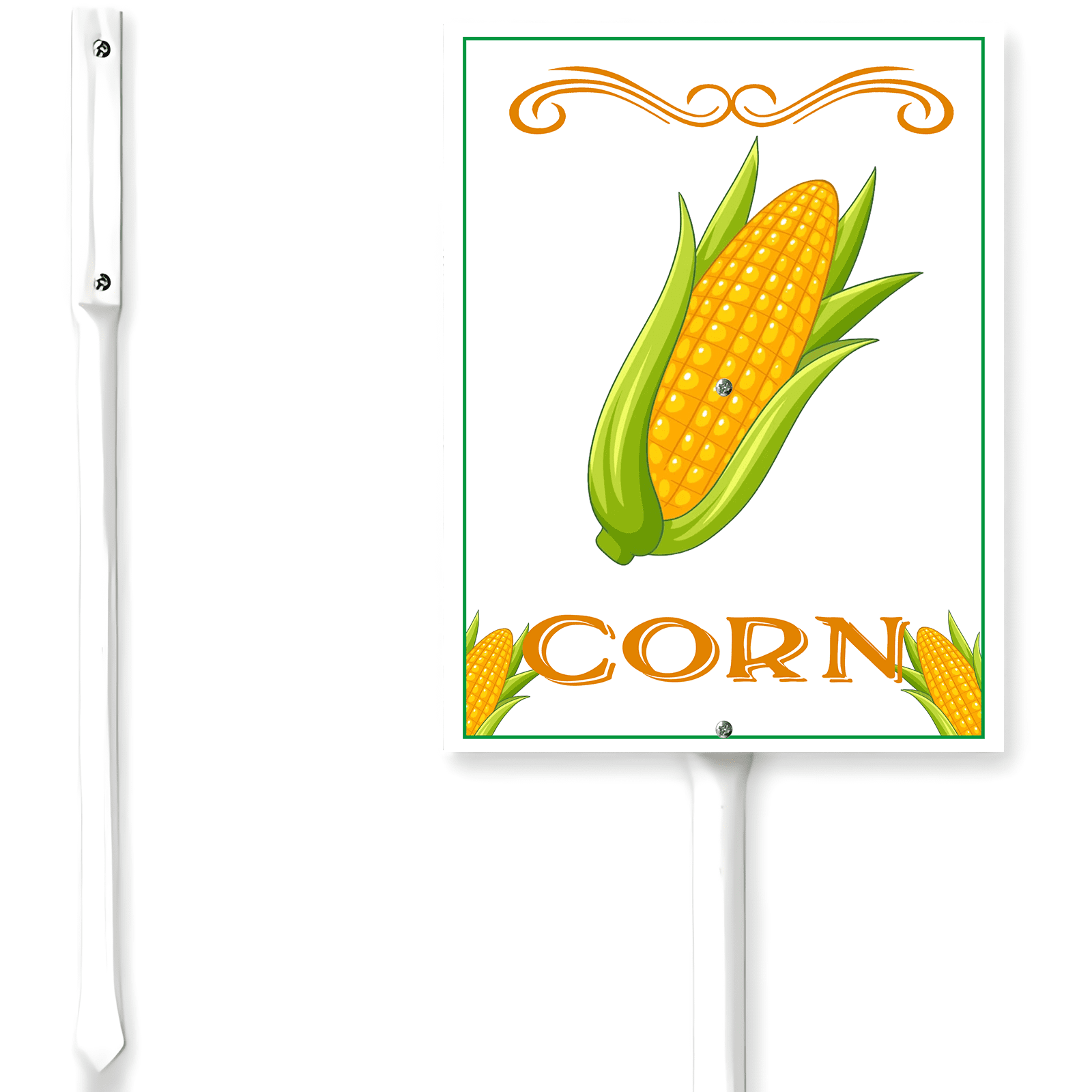Kurmntregon Vegetable Garden Signs With Stake Corn Garden Sign For ...