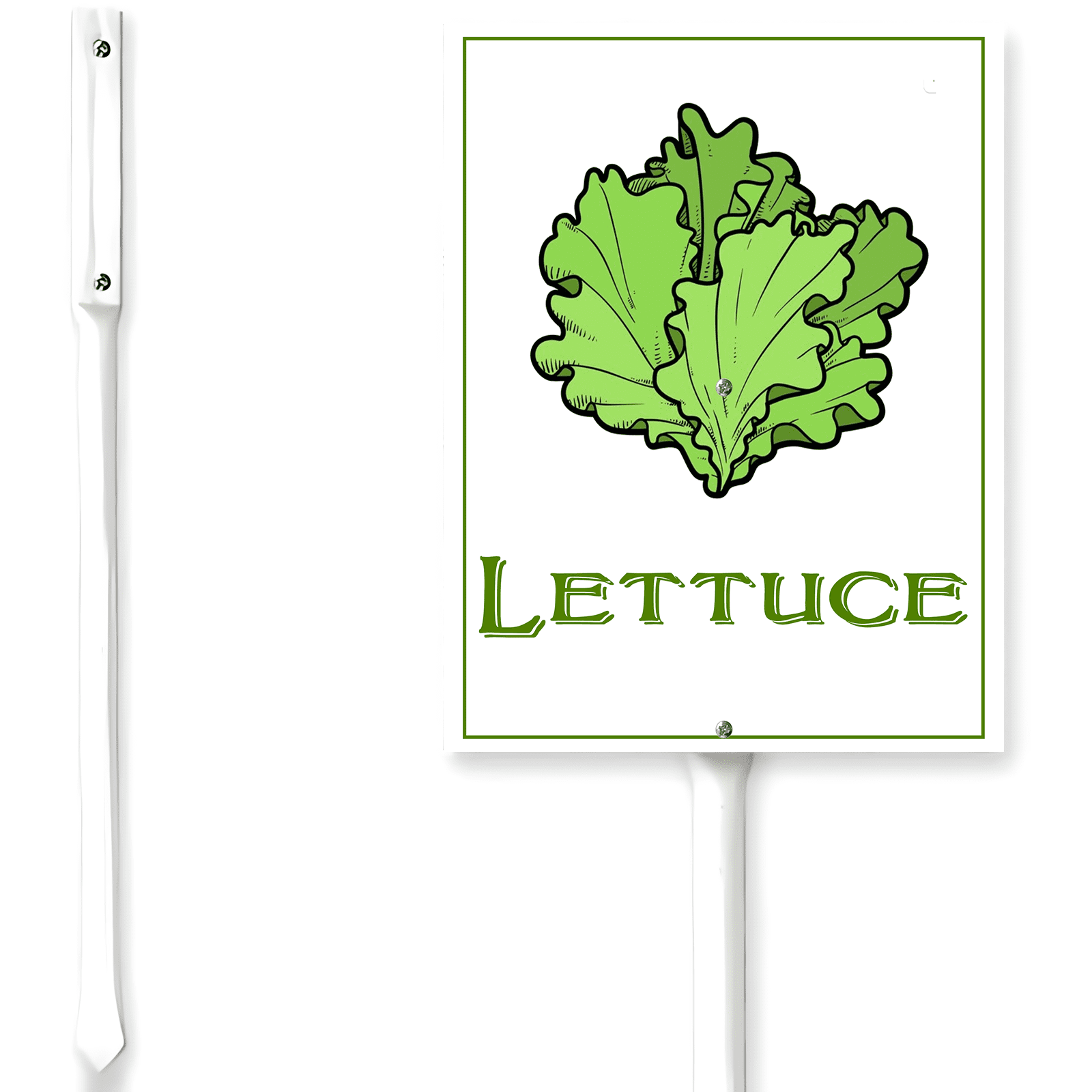 Kurmntregon Vegetable Garden Signs With Stake Lettuce Garden Sign ...