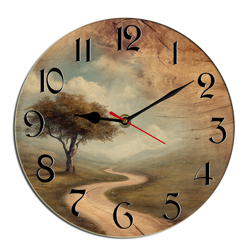 Kurmntregon Village Tree Branching Road Wall Clock Inspirational ...