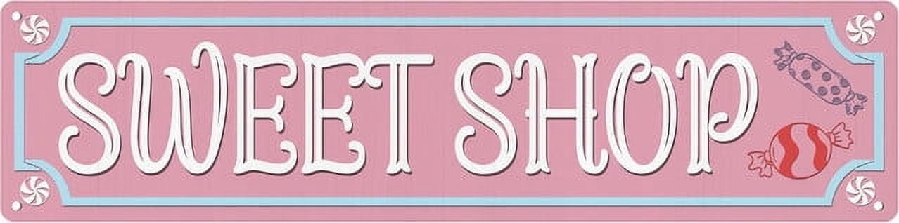 Kurmntregon Vintage Street Sign Sweet Shop Sign Aluminium Sign Vintage ...