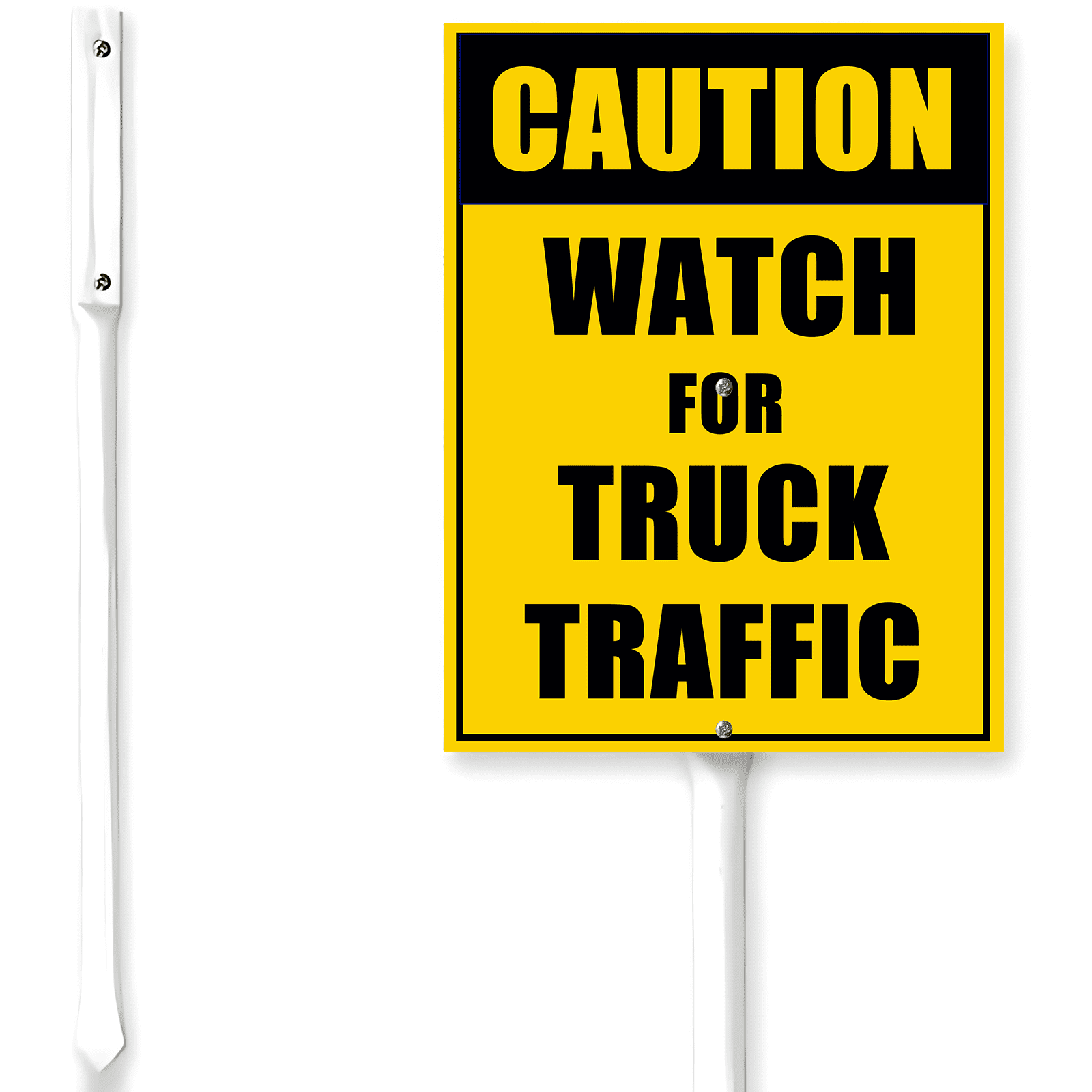Kurmntregon Watch For Truck Traffic Sign With Stake Slow Down Sign For ...
