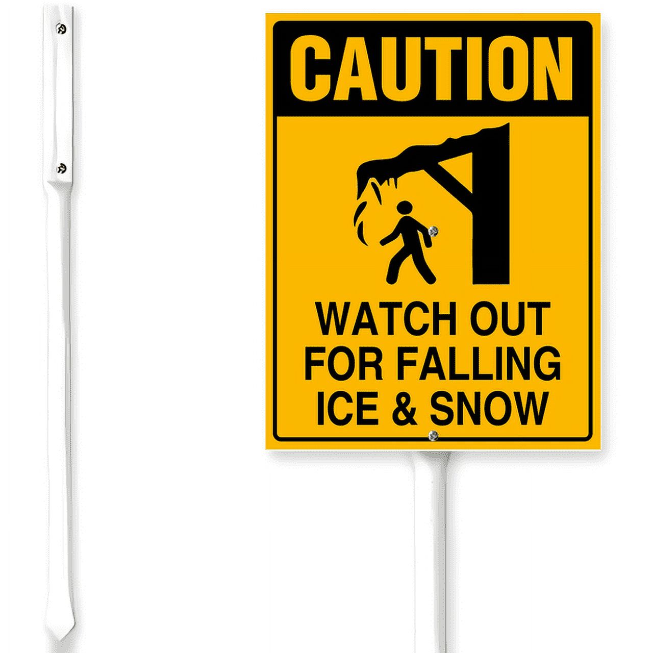 Kurmntregon Watch Out For Falling Ice & Snow Yard Sign With Stake ...