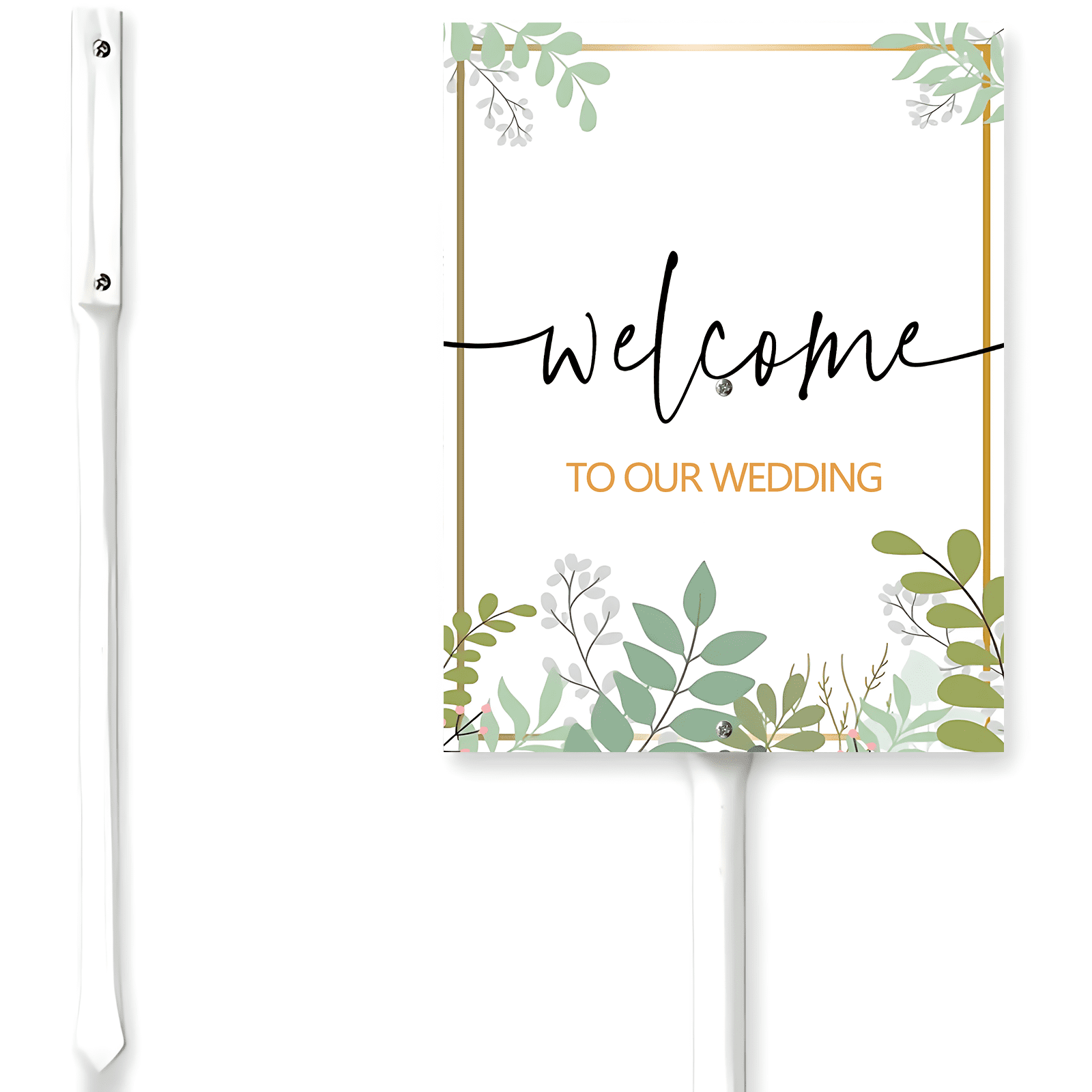 Kurmntregon Wedding Sign With Stake Wedding Yard Sign Welcome To Our ...