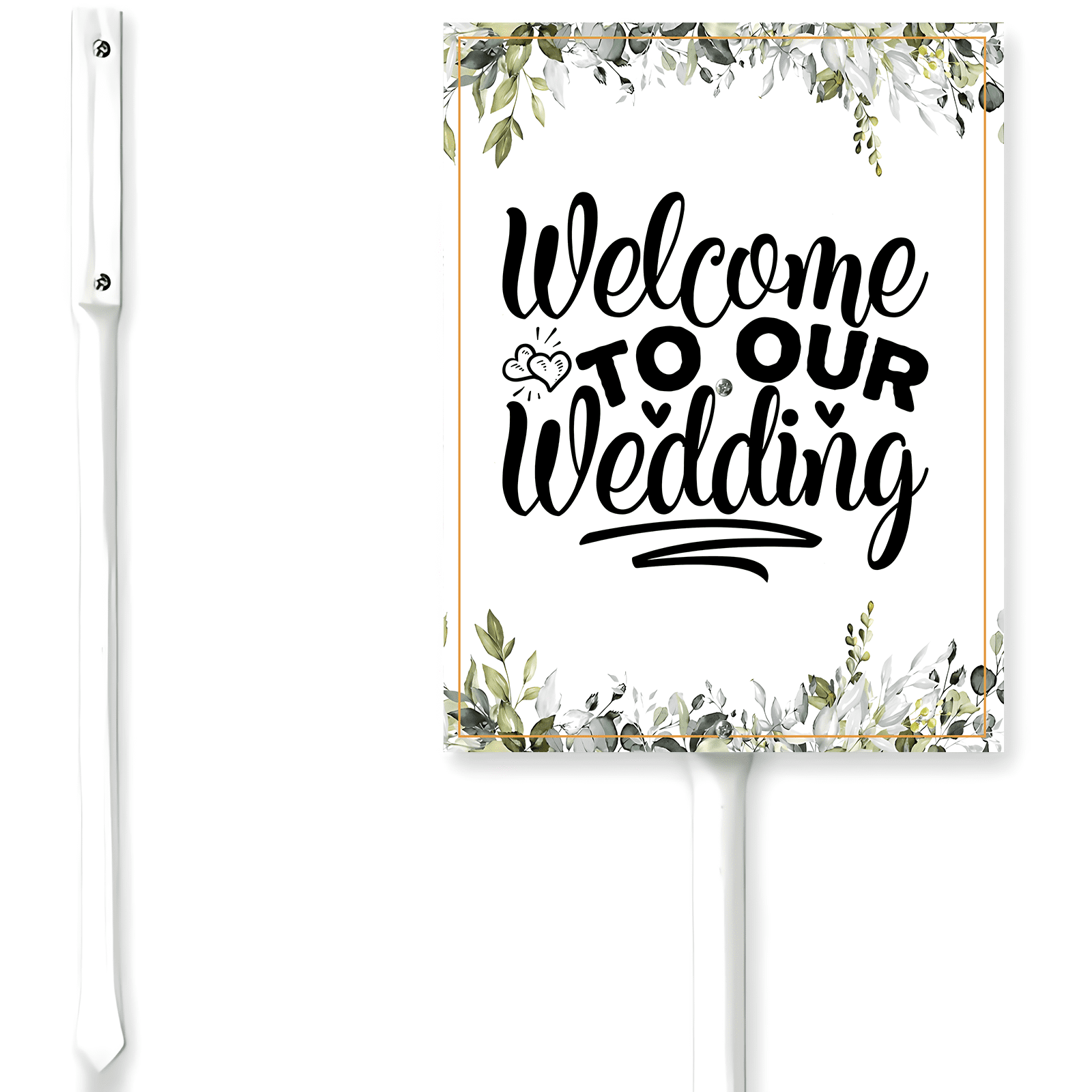 Kurmntregon Wedding Sign With Stake Wedding Yard Sign Welcome To Our ...