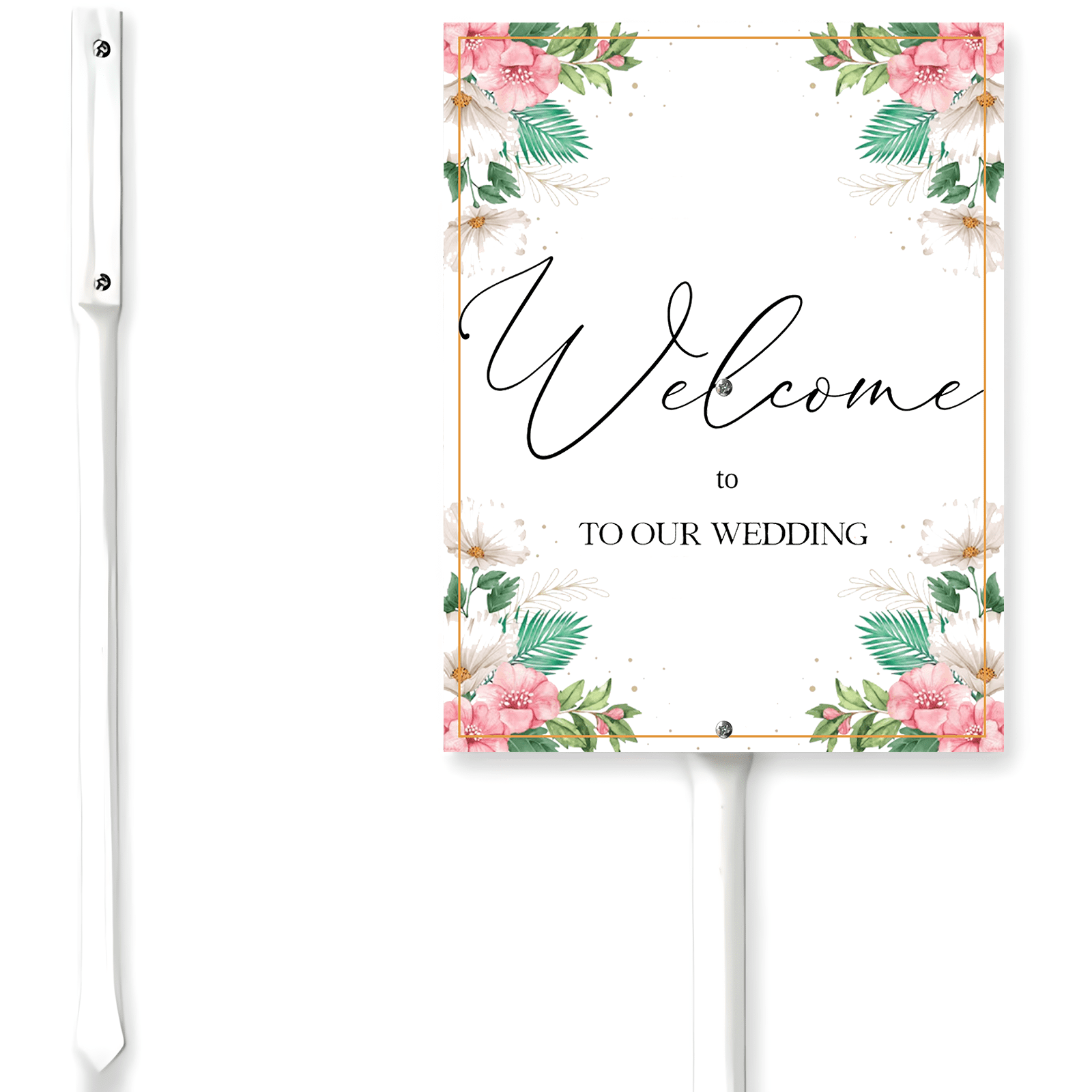 Kurmntregon Wedding Sign With Stake Wedding Yard Sign Welcome To Our ...