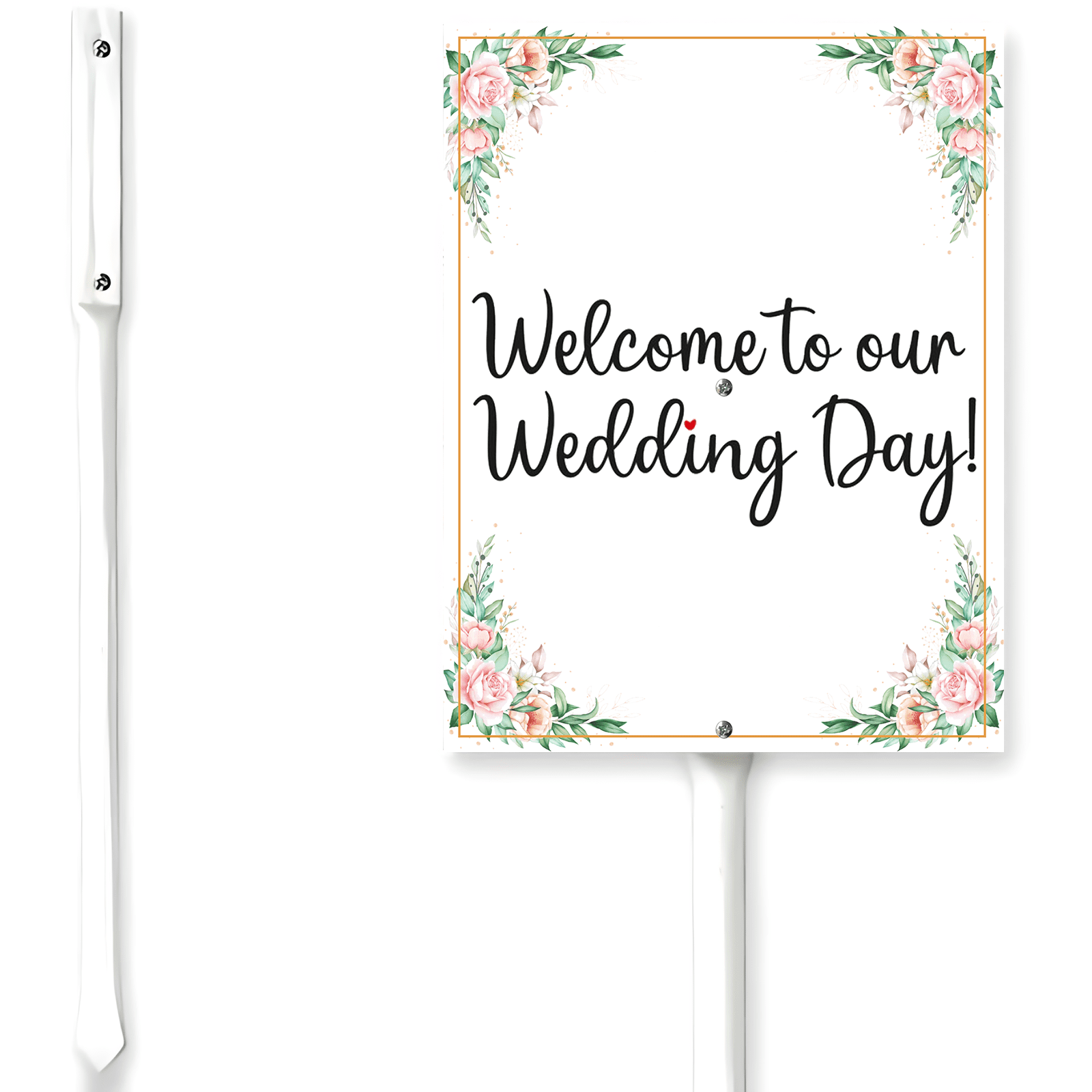 Kurmntregon Wedding Sign With Stake Wedding Yard Sign Welcome To Our ...