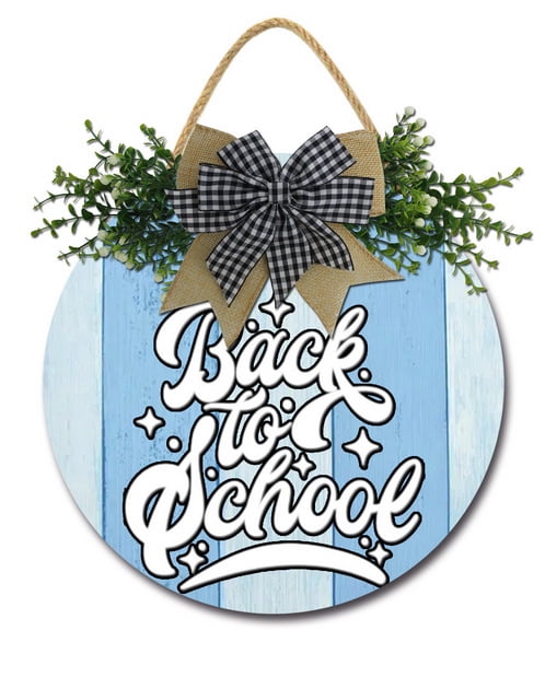 Kurmntregon Welcome Back To School Door Sign Classroom Sign For Front ...