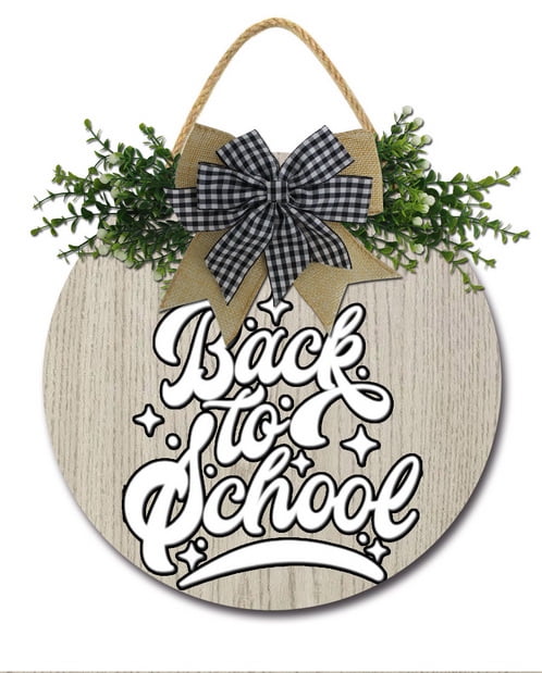 Kurmntregon Welcome Back To School Door Sign Classroom Sign Front Door ...