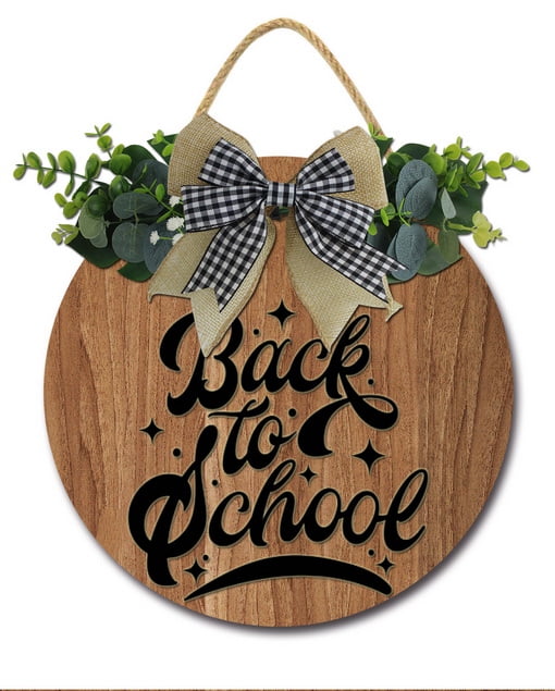 Kurmntregon Welcome Back To School Door Sign Classroom Sign Front Door ...