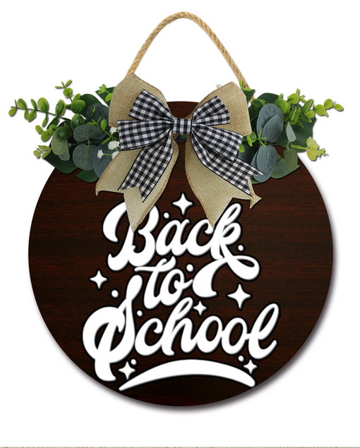 Kurmntregon Welcome Back To School Sign Classroom Door Sign Front Door ...