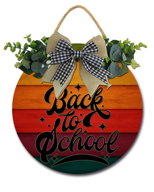 Kurmntregon Welcome Back To School Sign Classroom Sign For Front Door ...