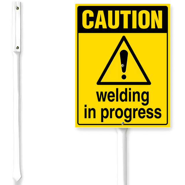 Kurmntregon Welding In Progress Yard Sign With Stake Winter Snowfield ...