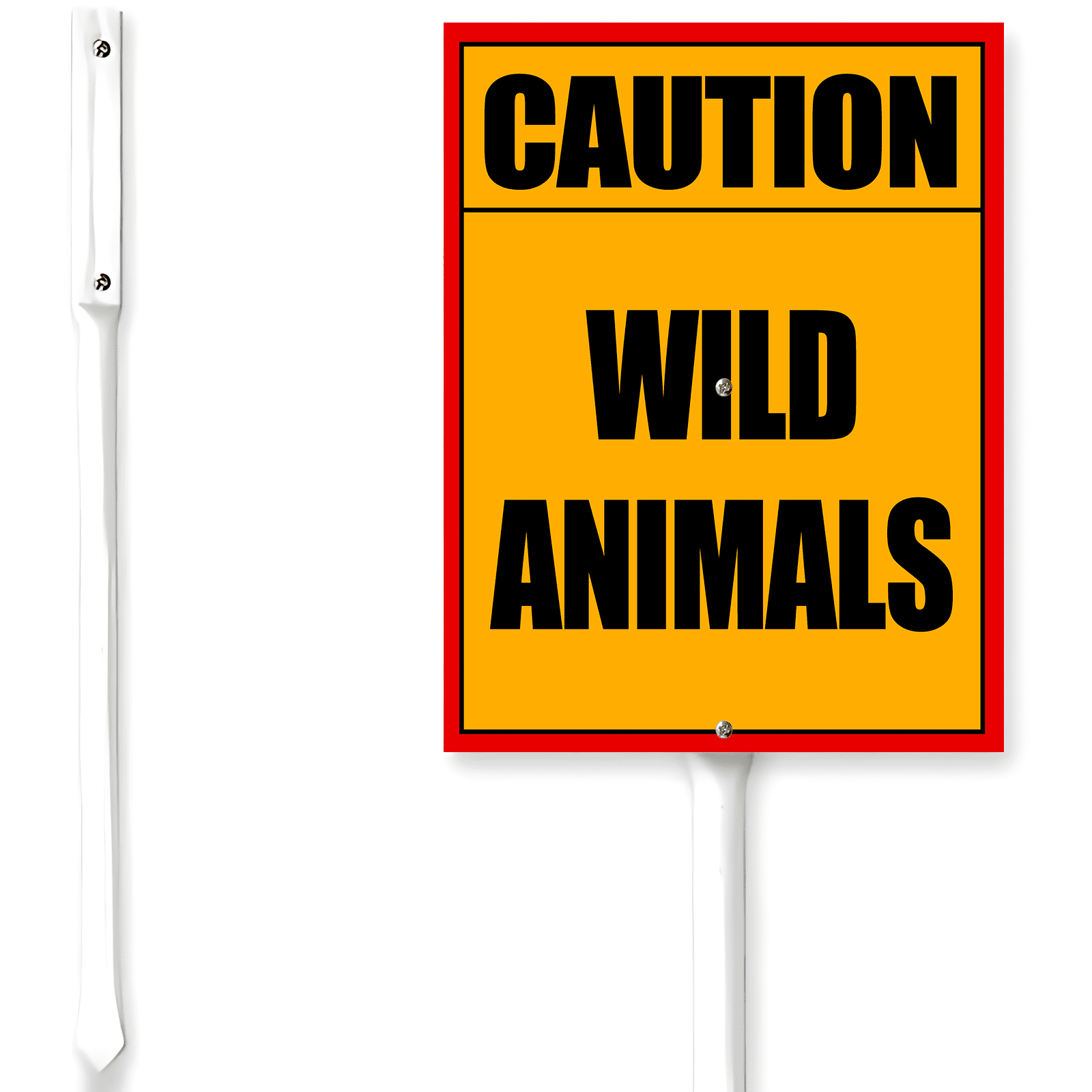 Kurmntregon Wild Animals Crossing Sign With Stake Wild Animals Security ...