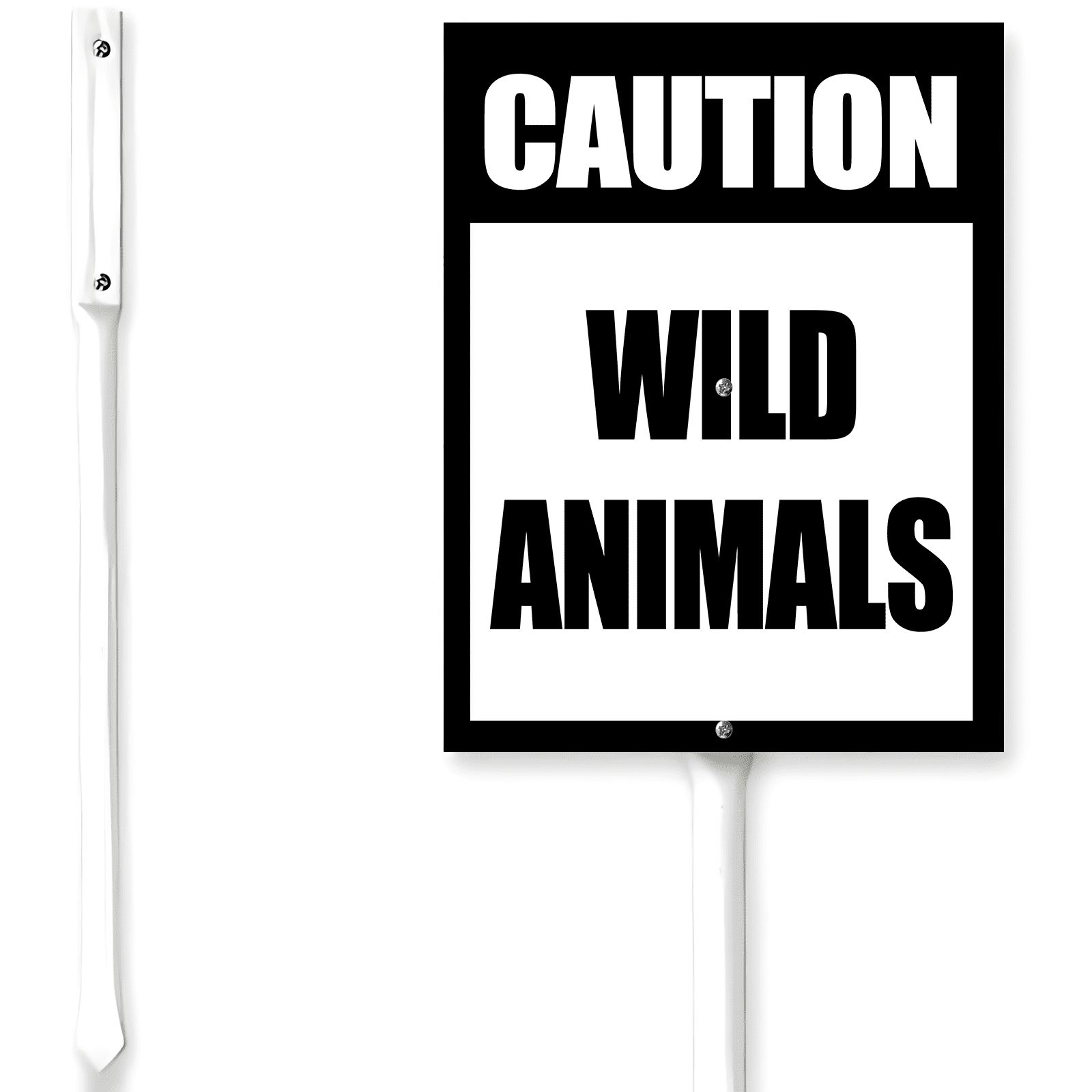 Kurmntregon Wild Animals Crossing Sign With Stake Wild Animals Security ...