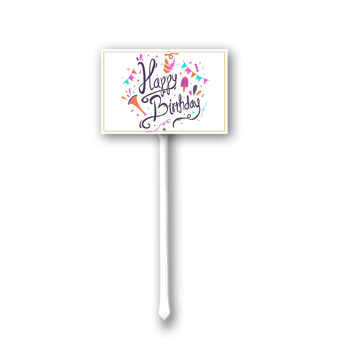 Kurmntregon Yard Signs Happy Birthday With Stakes Happy Birthday Banner ...