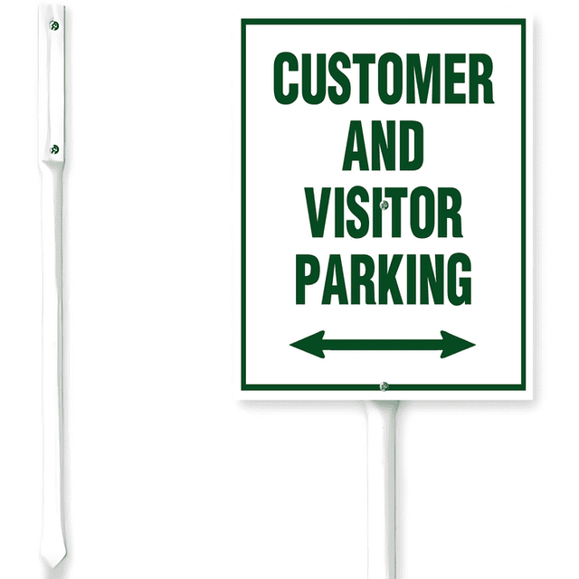 Kurmntregon Customer Visitor Parking Only Sign With Stake Reserved ...