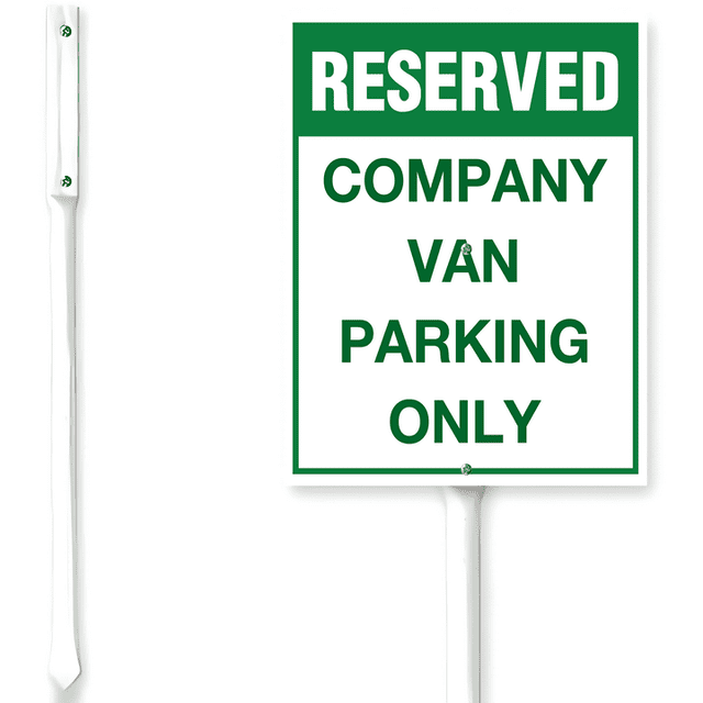 Kurmntregon Reserved Parking Sign With Stake Unauthorized Vehicles ...
