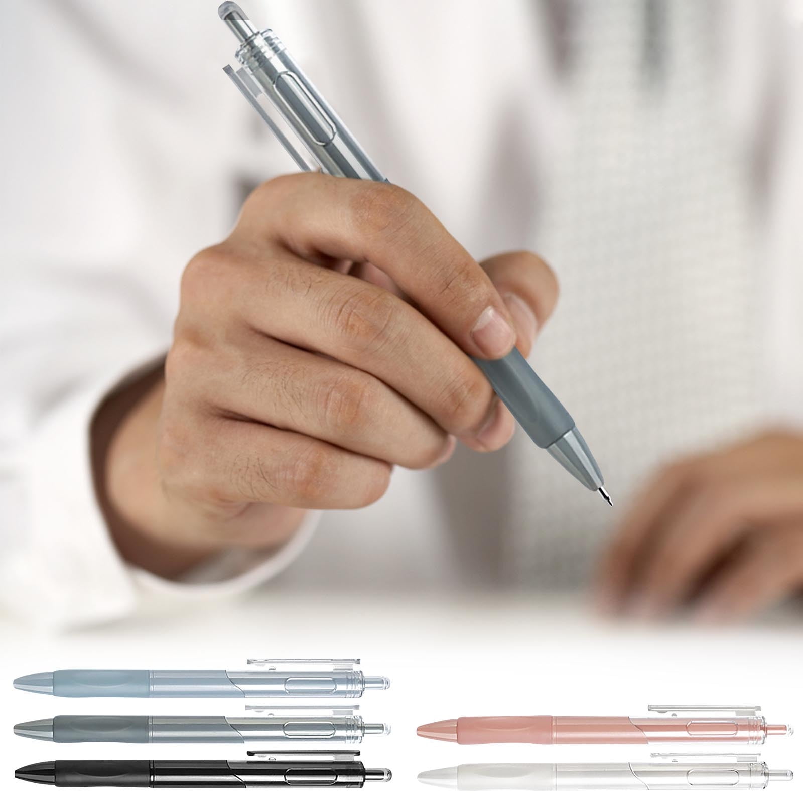 Kuroiy 5PC Japanese Quick-Dry Rollerball Pens | 0.5mm Black Tip | Press ...