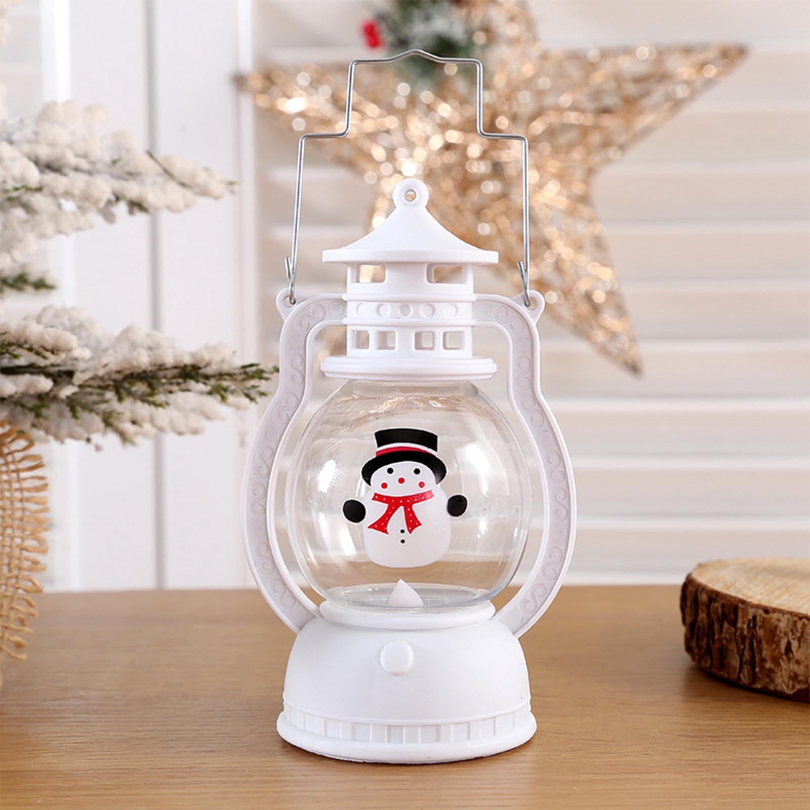 Kuroiy Christmas Decoration Nightlight Lantern | Santa Claus Festive ...