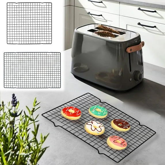 Kuroiy Cooling Rack | Non Stick Stainless Steel Cake Bread Cookie ...
