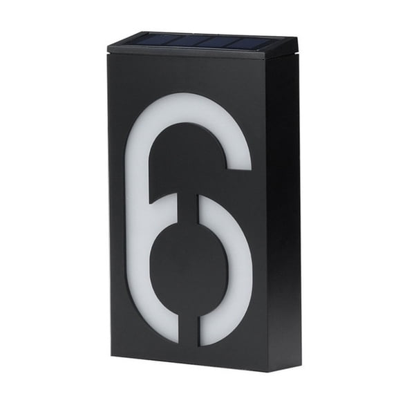 Kuroiy Solar-powered Doorplate Number Light | Modern LED House Address ...