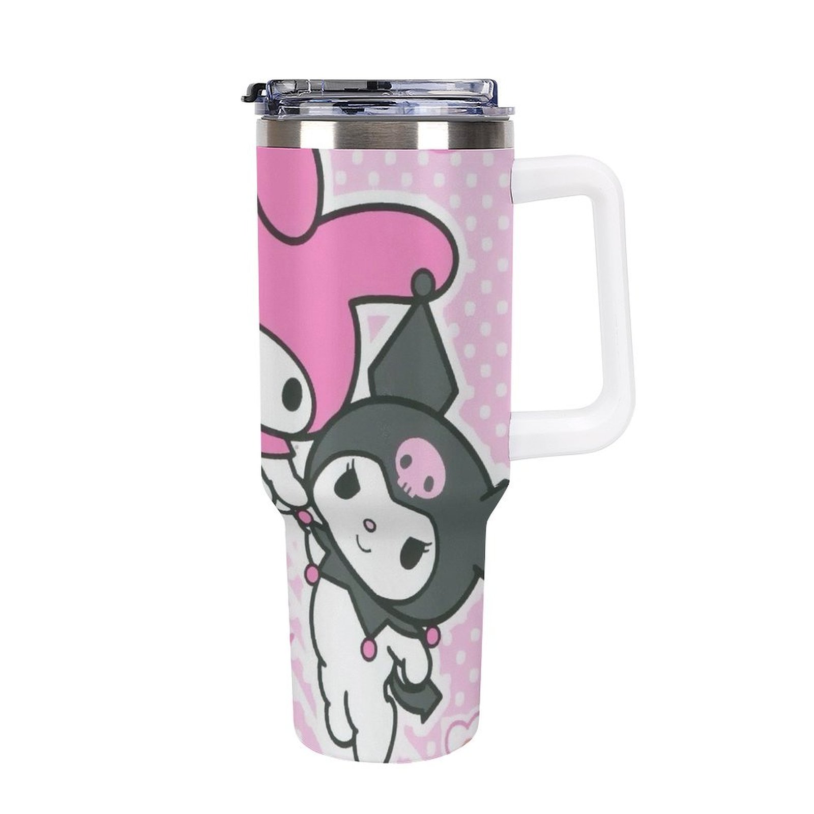 Kuromi And My Melody 40 Oz Tumbler with Handle And Straw, Vacuum ...