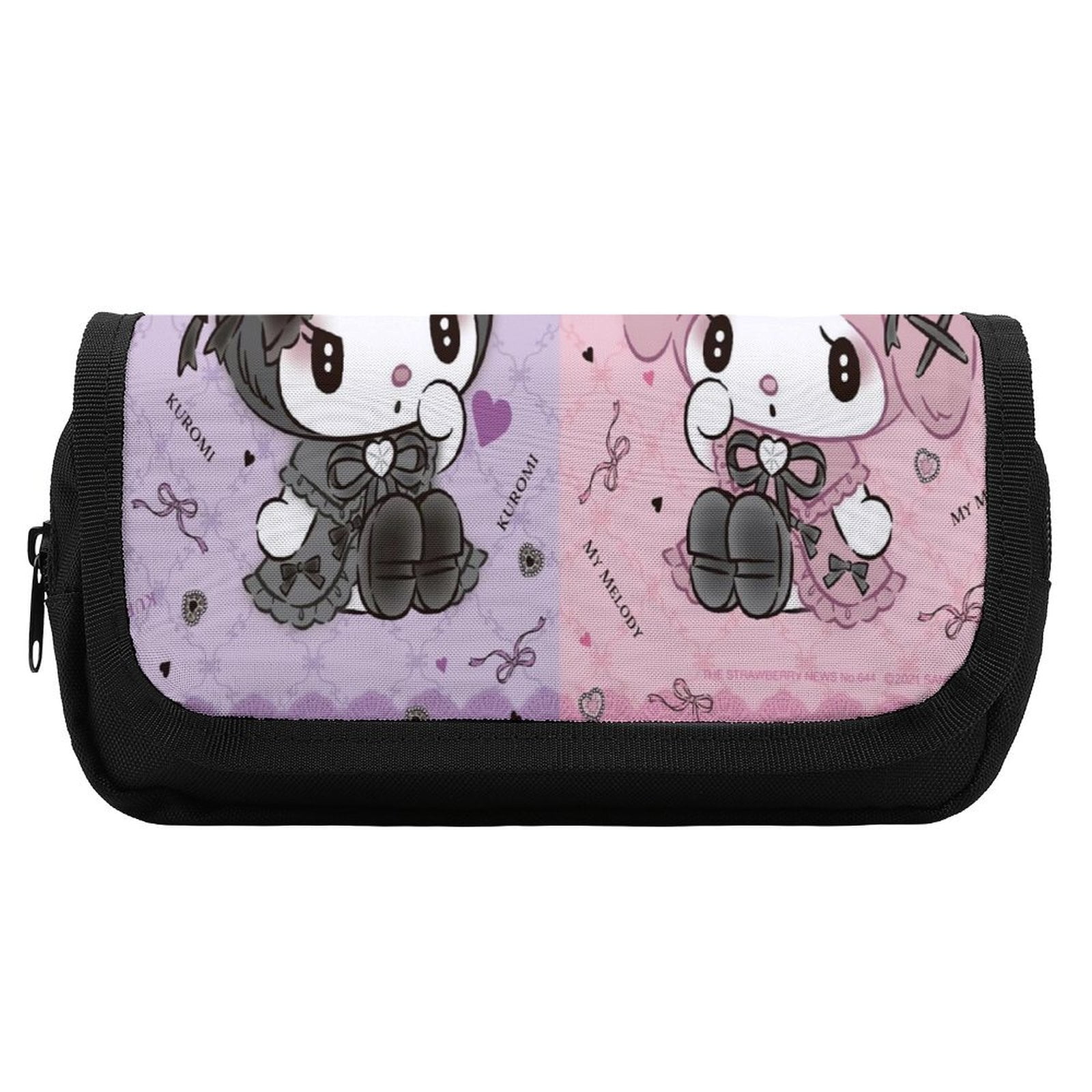 Kuromi And My Melody Big Capacity Pencil Case, Large Pencil Pouch Pen Box Bag Pencil Cases ...