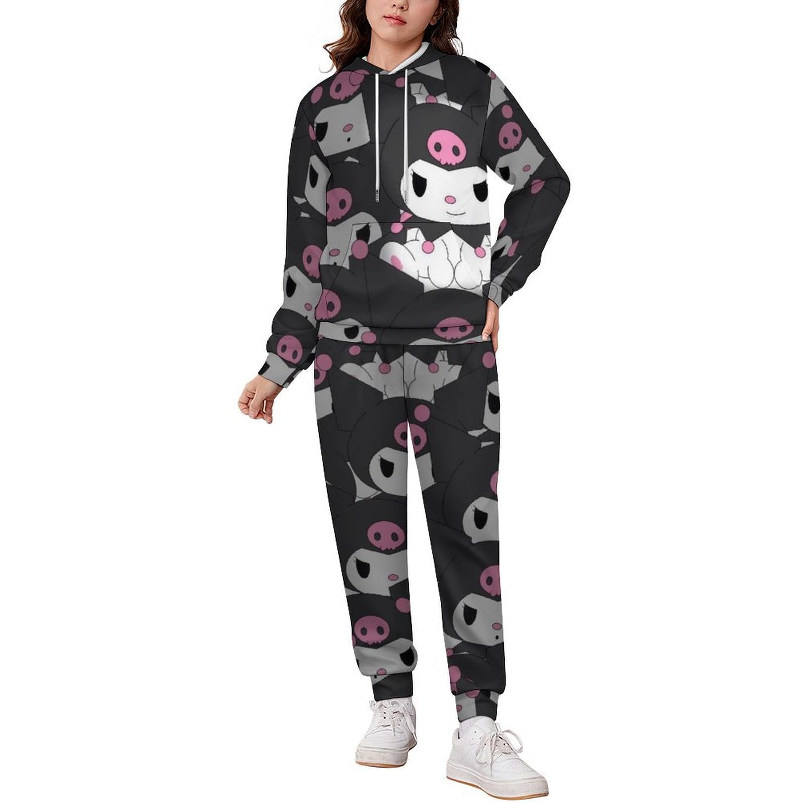 Kuromi And My Melody Boys 2 Piece Tracksuit Athletic Sweatsuits Sets ...
