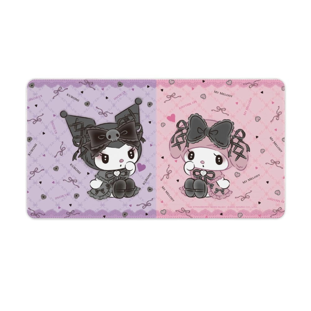 Kuromi And My Melody Desk Mat, Large Desk Pad Large Mouse Pad Desk ...