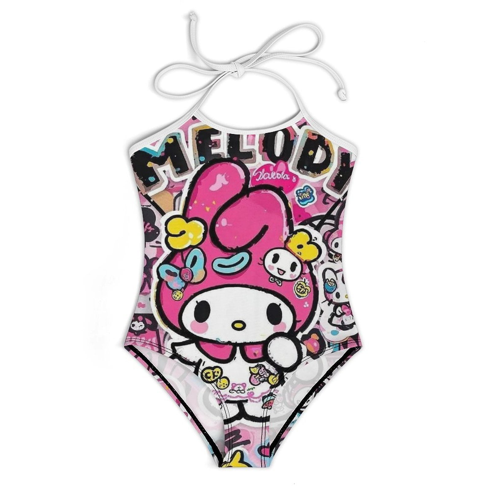 Kuromi And My Melody Girls' Swimwear Beach Sport Bikini Bathing Suit 2 ...