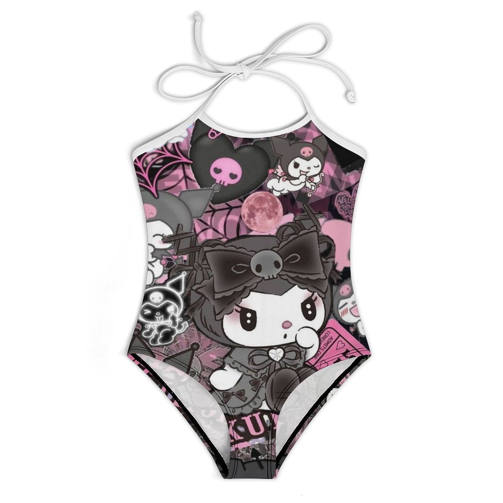 Kuromi And My Melody Girls' Swimwear Beach Sport Bikini Bathing Suit 2 ...