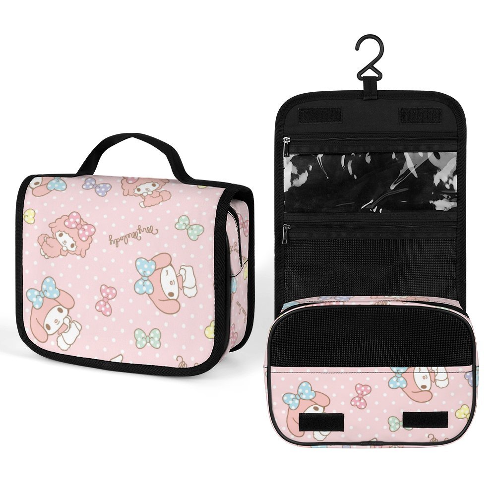 Kuromi And My Melody Hanging Travel Toiletry Bag Makeup Cosmetic Bag ...