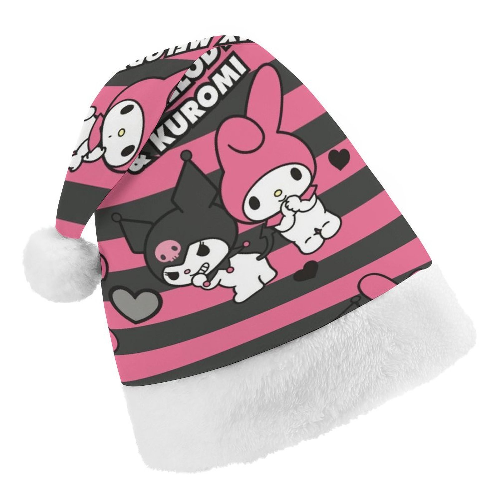 Kuromi And My Melody Santa Hat,Christmas Hat,Xmas Holiday Hat for ...