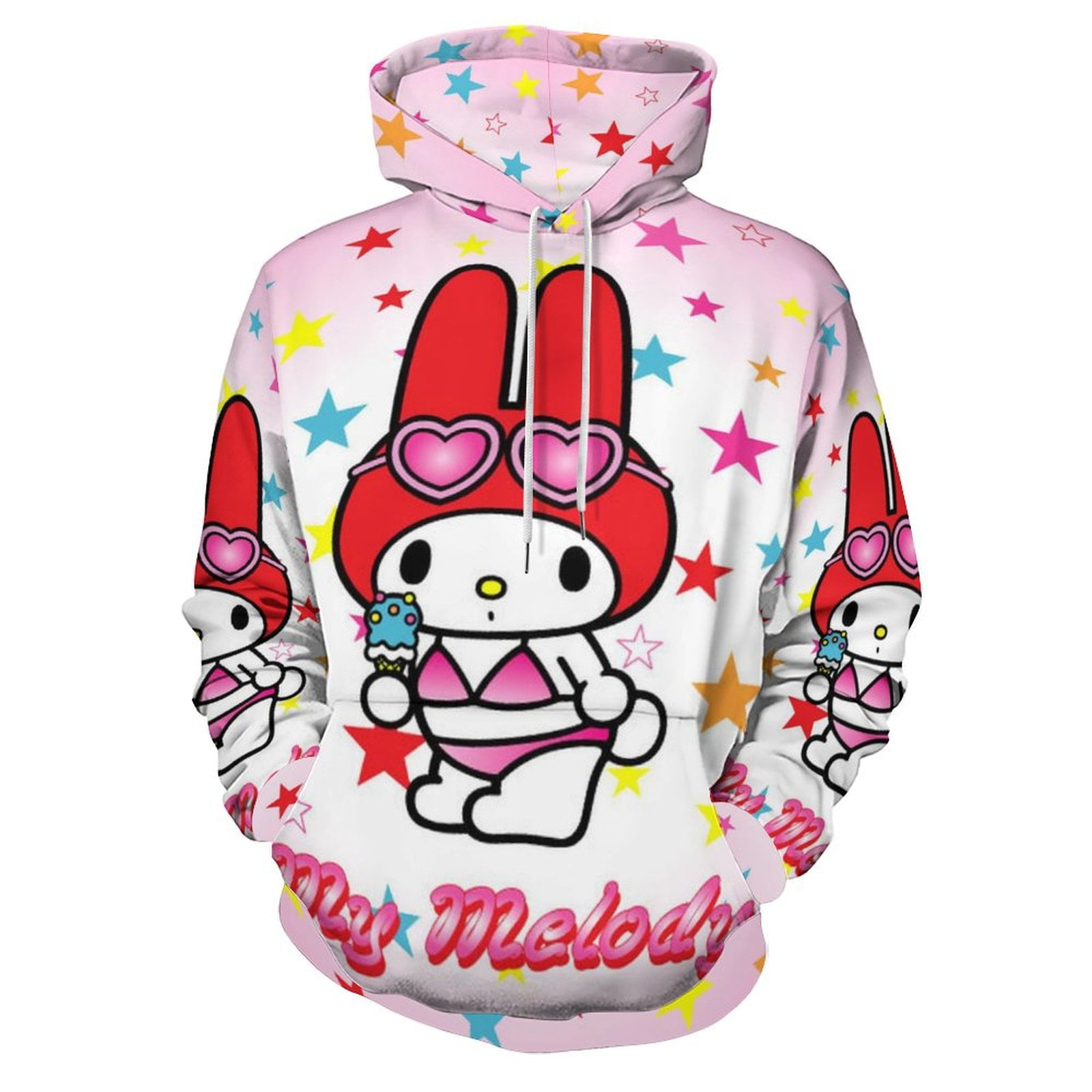 Kuromi And My Melody Unisex Hoodies 3D Printed Pullover Hooded ...