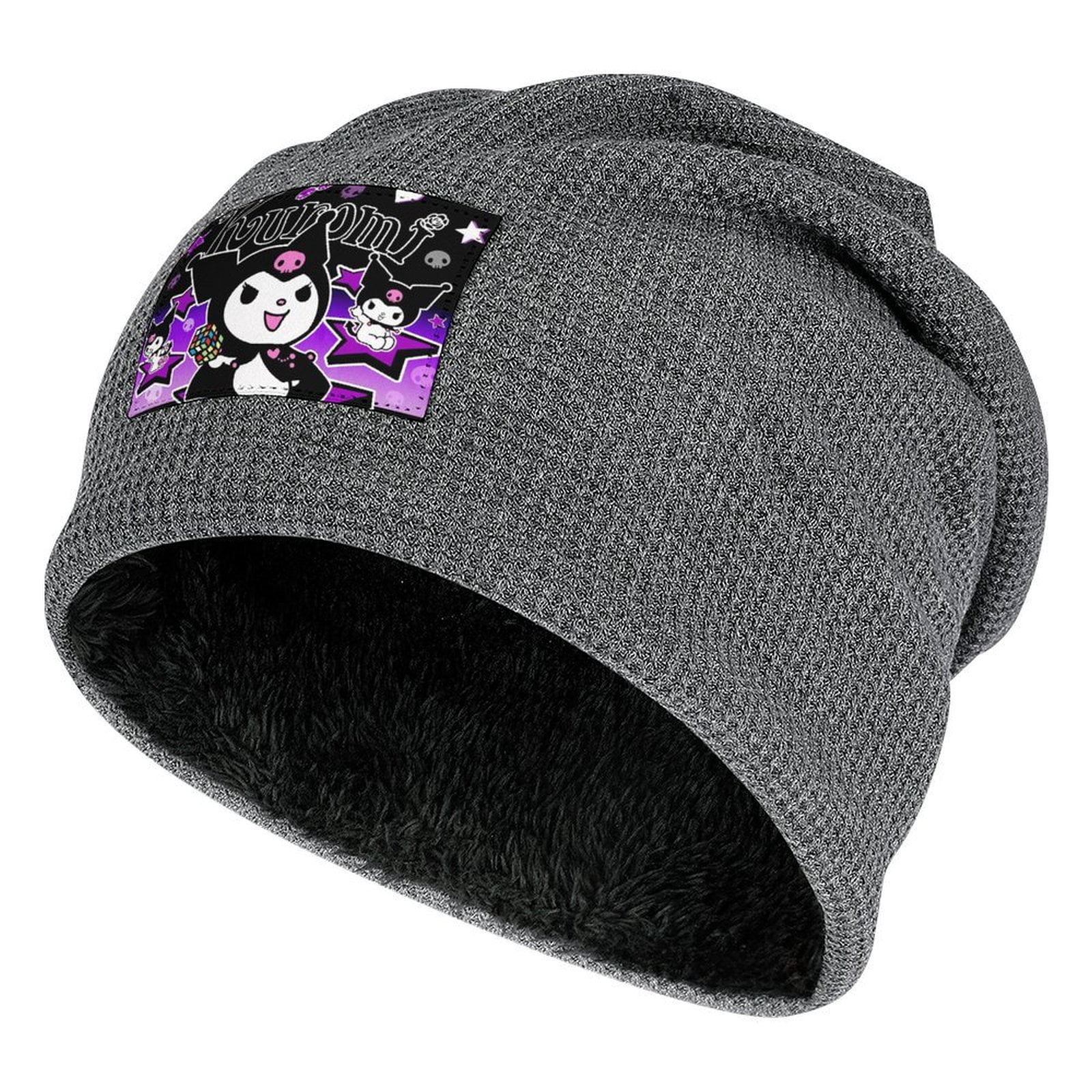Kuromi And My Melody Winter Beanie Hats for Men Women, Warm Cozy ...