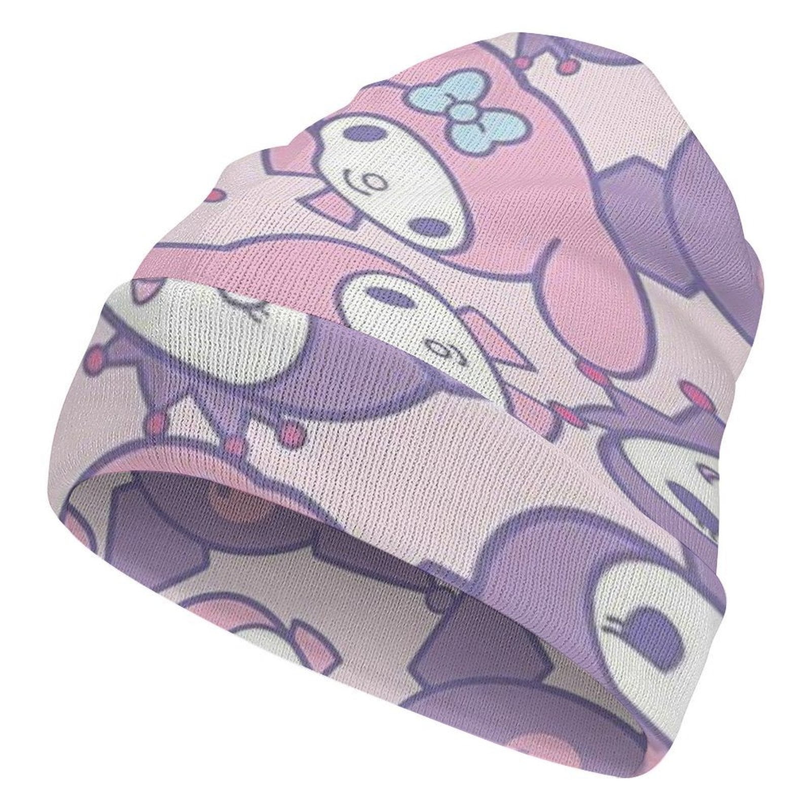 Kuromi And My Melody Winter Beanie Hats for Men Women, Warm Cozy ...